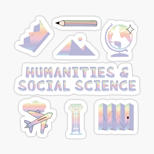 "Pastel Rainbow Humanities and Social Science Subject Pack" Sticker for ...