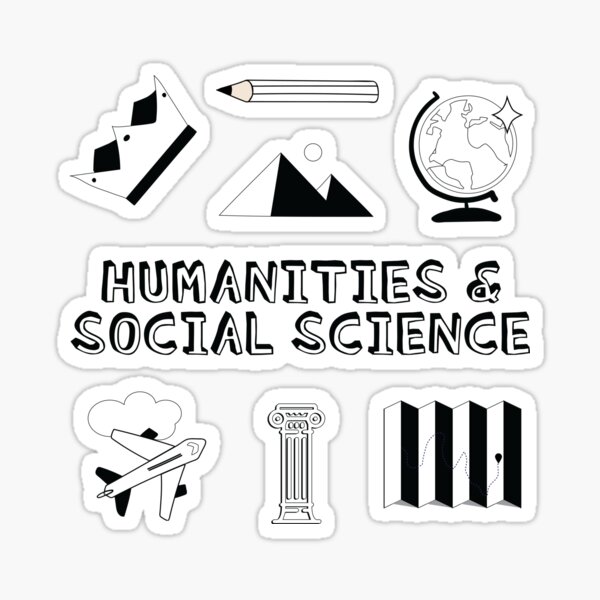 "White Humanities and Social Science Subject Pack" Sticker for Sale by ...