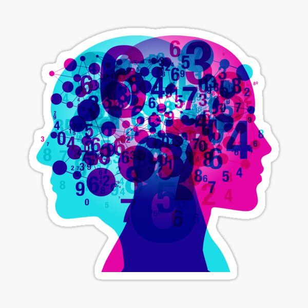 "Thinking Minds" Sticker by MisterSquid | Redbubble