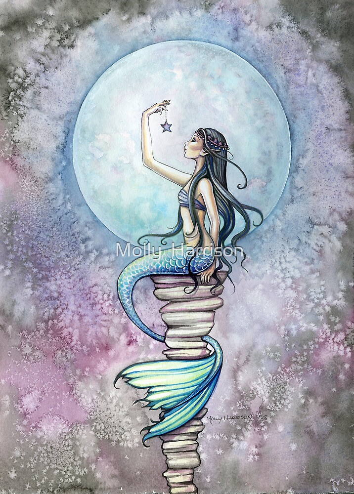 ""Magic" Mermaid Art by Molly Harrison" by Molly Harrison | Redbubble