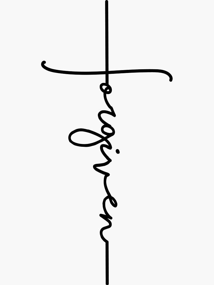 "Forgiven Cross" Sticker for Sale by walk-by-faith | Redbubble