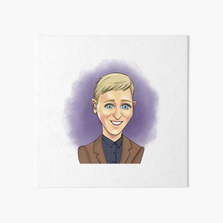 "Ellen Degeneres cartoon" Art Board Print by GoolPictures | Redbubble