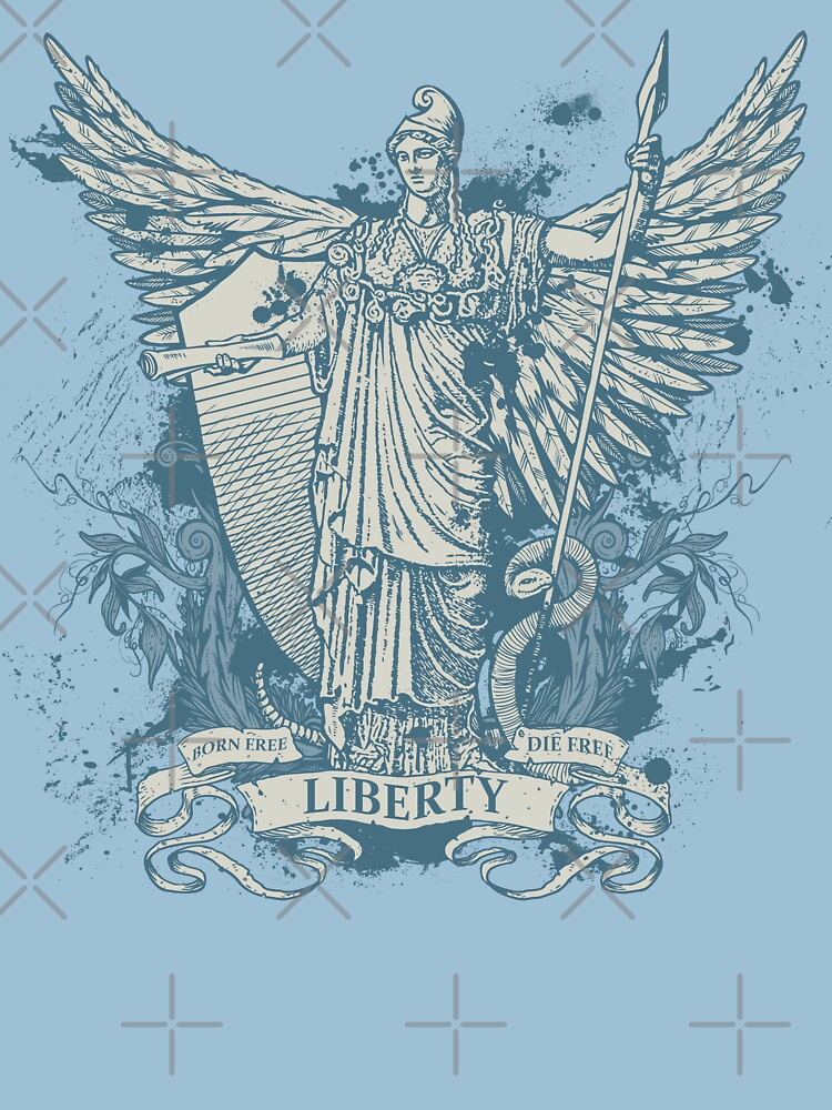 "Libertas Freedom Goddess" T-shirt by LibertyManiacs | Redbubble