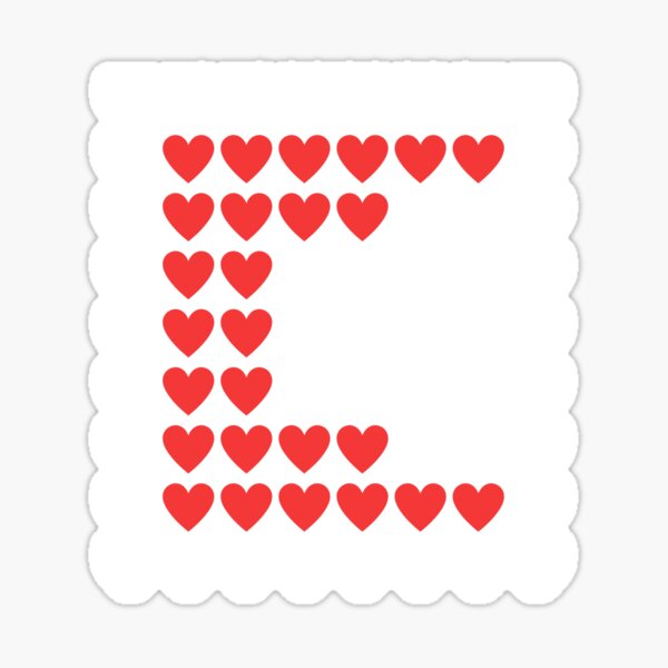 "letter C with hearts, your favorite letter for Valentine's Day ...