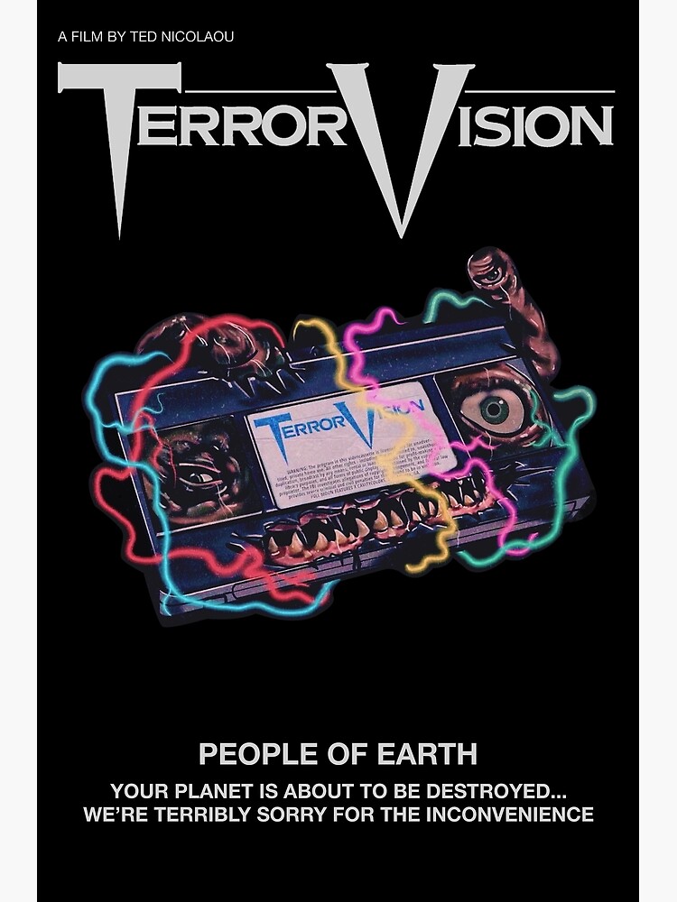 "Terrorvision - "Cassette" 【﻿Horror】 Design （1986）" Poster for Sale by ...