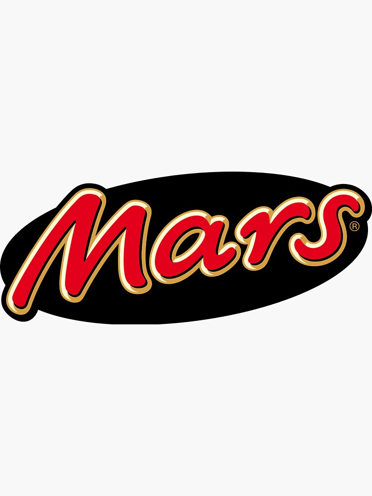 "Mars logo" Sticker by shortywhoruns | Redbubble