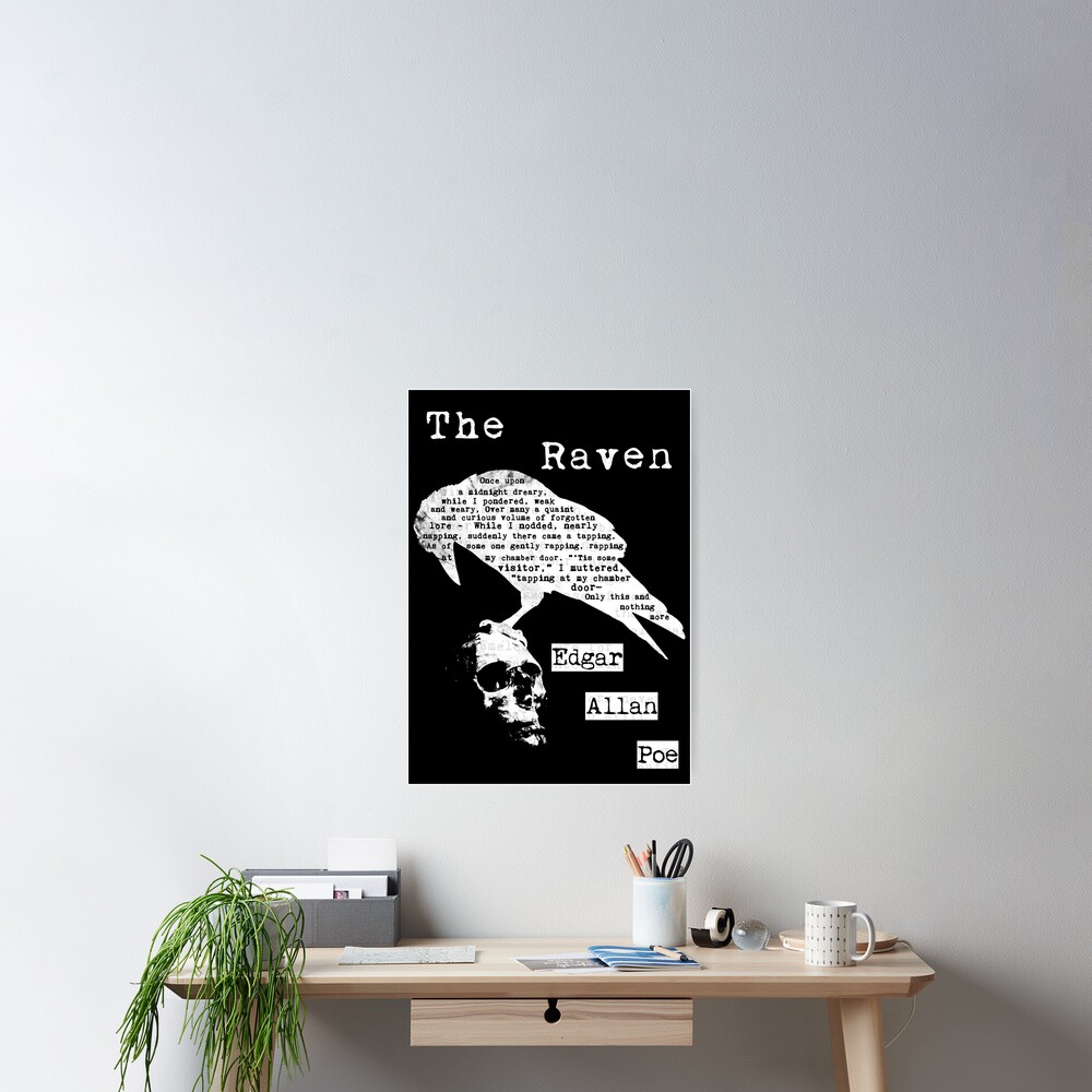 "Edgar Allan Poe The Raven Poem" Poster for Sale by NabuOnline | Redbubble