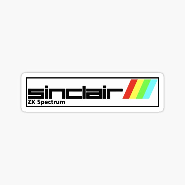 "Vintage computer from the 80's The Sinclair" Sticker for Sale by ...