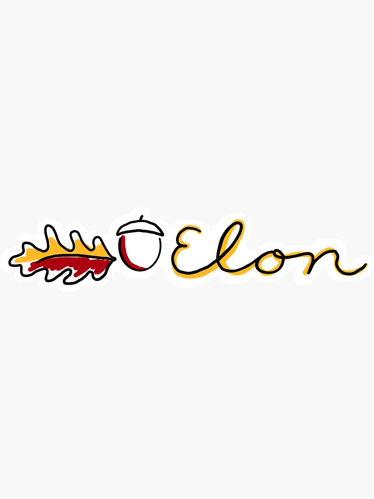 "Elon University Acorn" Sticker for Sale by cengel199 | Redbubble