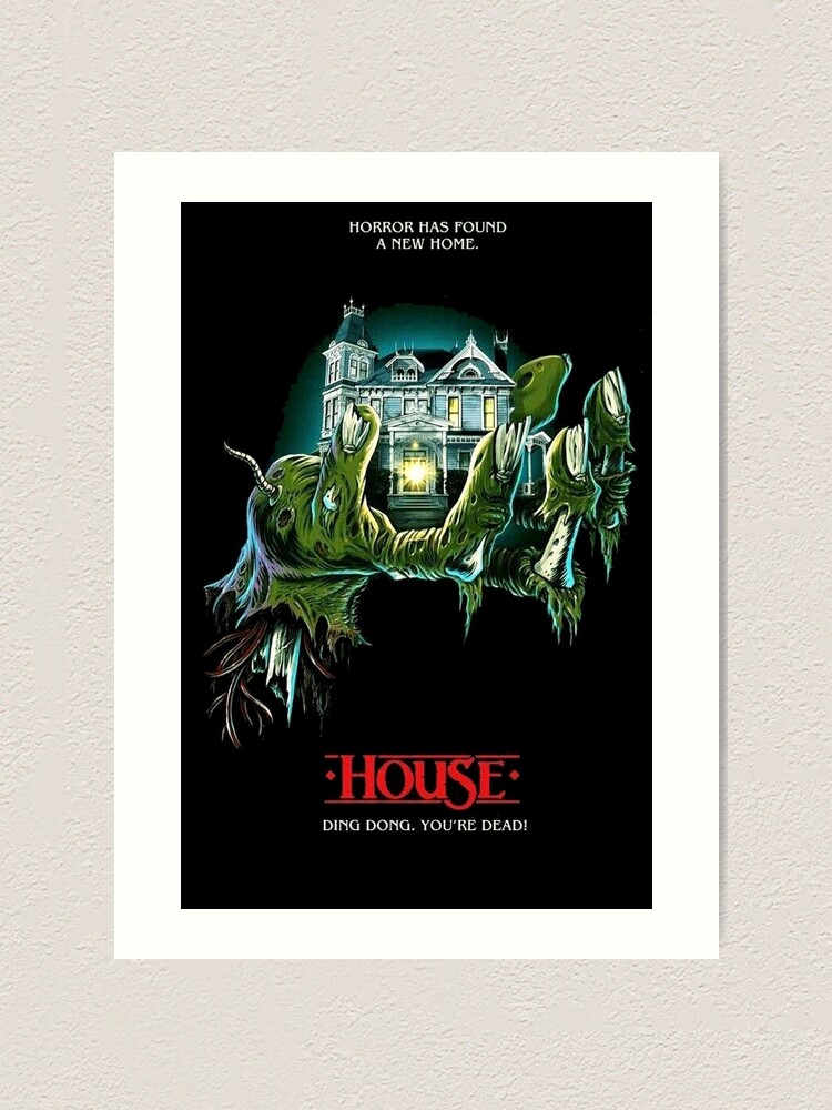 "House- "Movie Poster" 【﻿Horror】Design （1986）" Art Print by SPKYDST ...