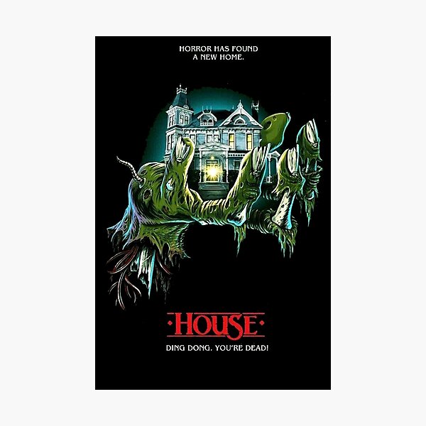 "House- "Movie Poster" 【﻿Horror】Design （1986）" Photographic Print for ...