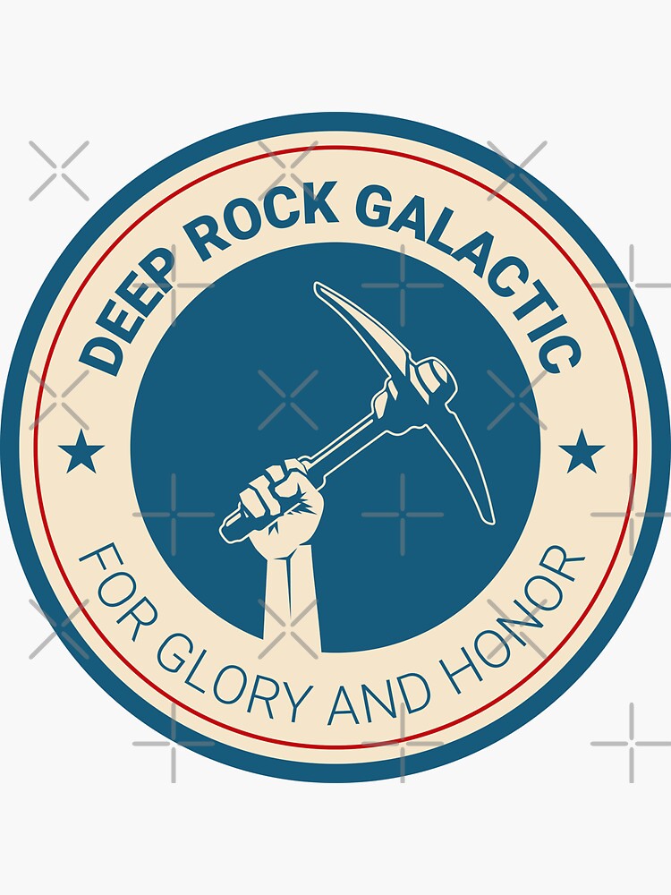 "Deep Rock Galactic Badge" Sticker by pabgar | Redbubble