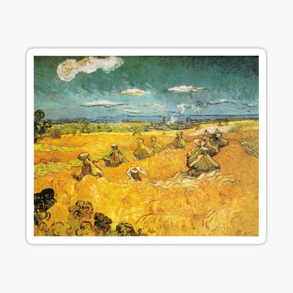 "The Haystacks, Gogh, Vincent van " Sticker for Sale by Irinapol ...