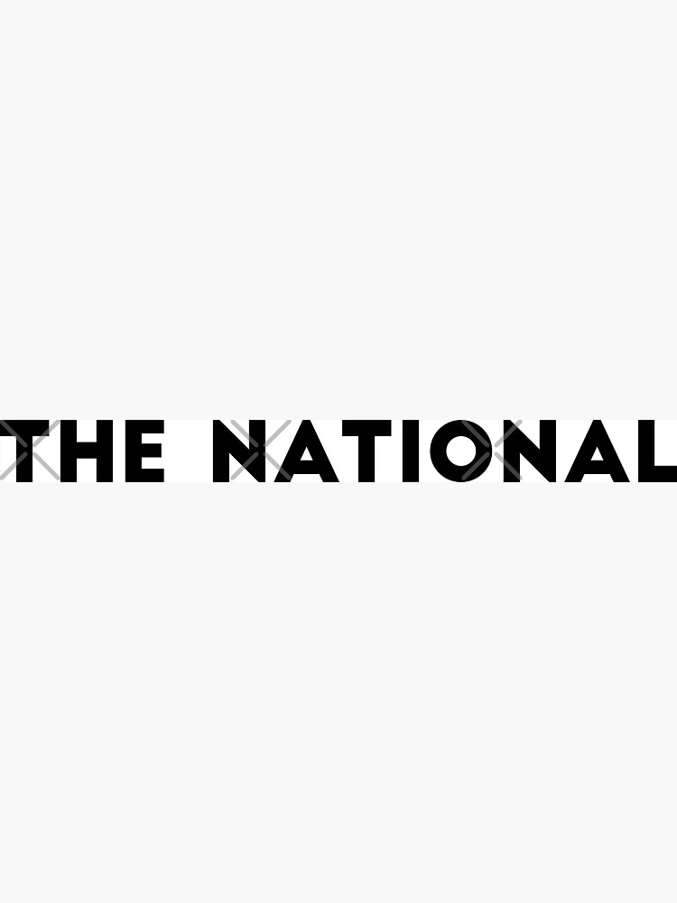 "The National Band Logo " Sticker by TheN | Redbubble