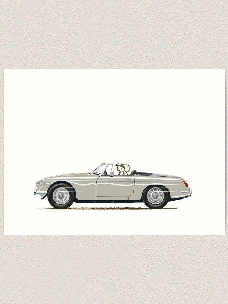 "Chelsea Grey 'B' – the Classic British Sports Car" Art Print by Bigs66 ...