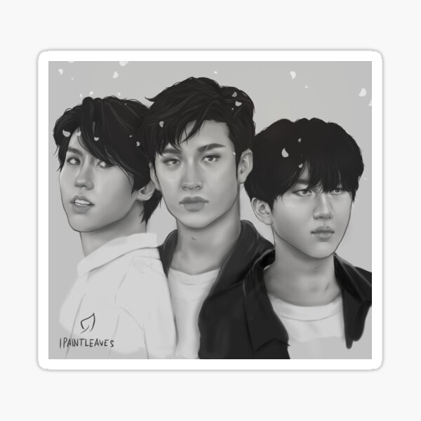 "Stray Kids 3racha " Sticker for Sale by ipaintleaves | Redbubble