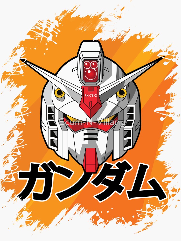 "Gundam RX 78-2" Sticker for Sale by Scum-N-Villany | Redbubble