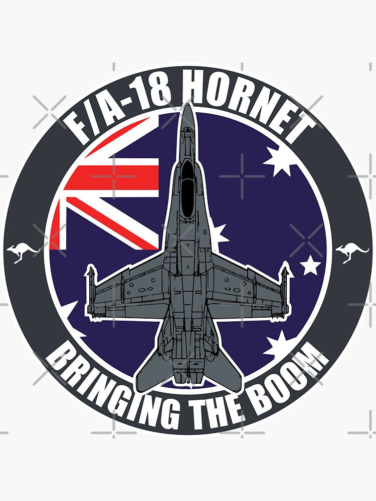 "F/A-18 Hornet Australian Air Force " Sticker for Sale by StrongVlad ...