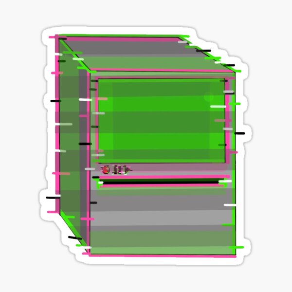 "glitch" Sticker for Sale by ElleHodge | Redbubble