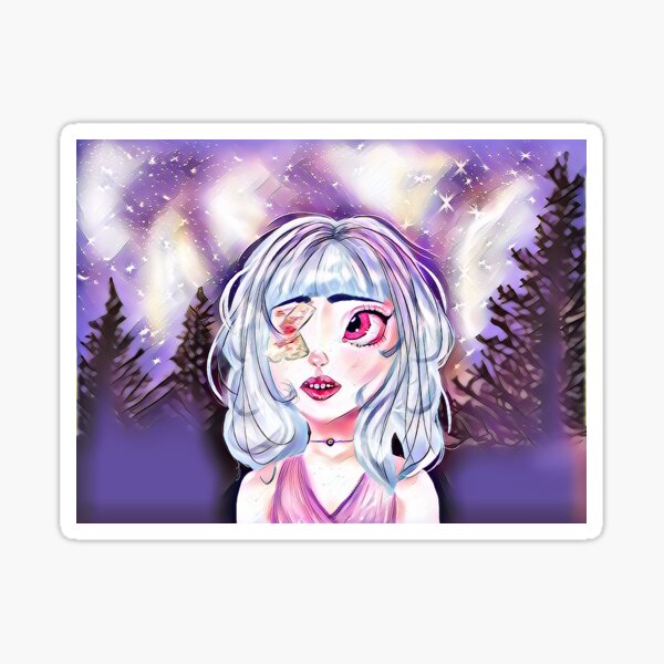 "Nightcore Midnight Stroll Vaporwave" Sticker for Sale by ...