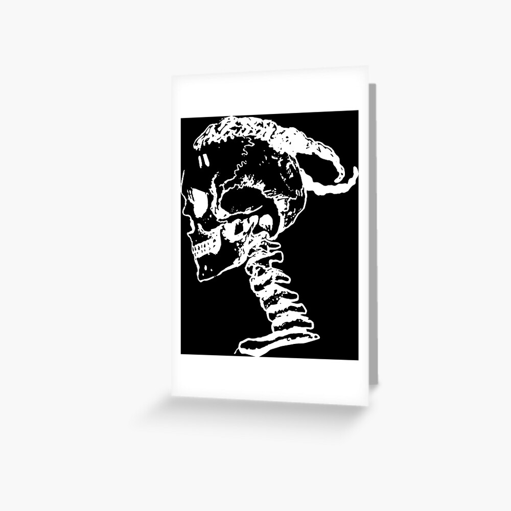 Xxxtentacion Skull Logo Greeting Card By Novaque Redbubble