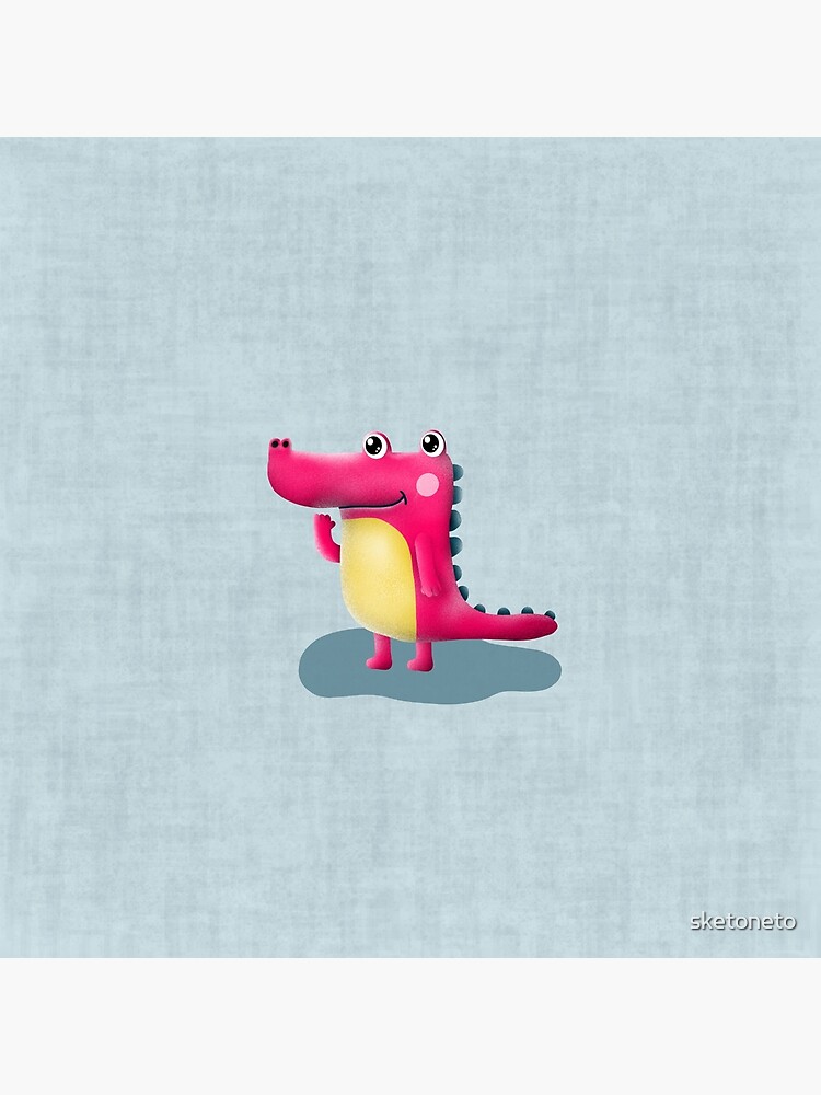 "Mister Pinky The Crocodile" Poster for Sale by sketoneto | Redbubble