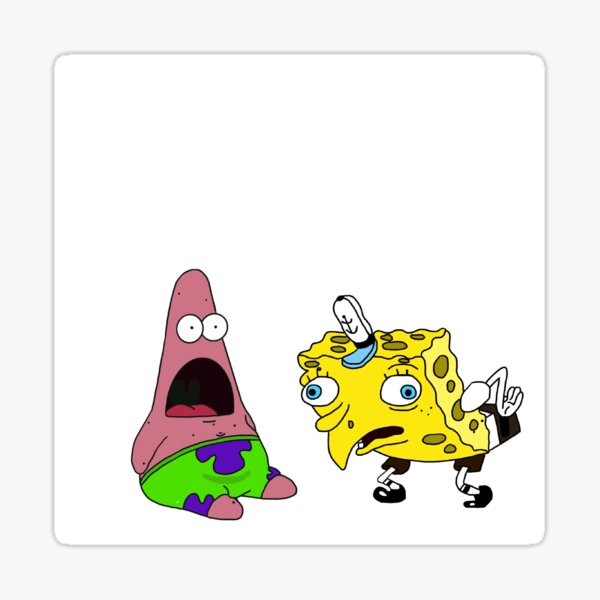 "spongebob and patrick meme" Sticker for Sale by gvidad | Redbubble