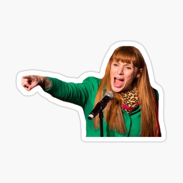 "Pointing Politicians - Angela Rayner" Sticker by tegenn27 | Redbubble