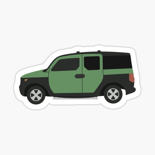 "Green Honda Element" Sticker for Sale by LochlinP | Redbubble