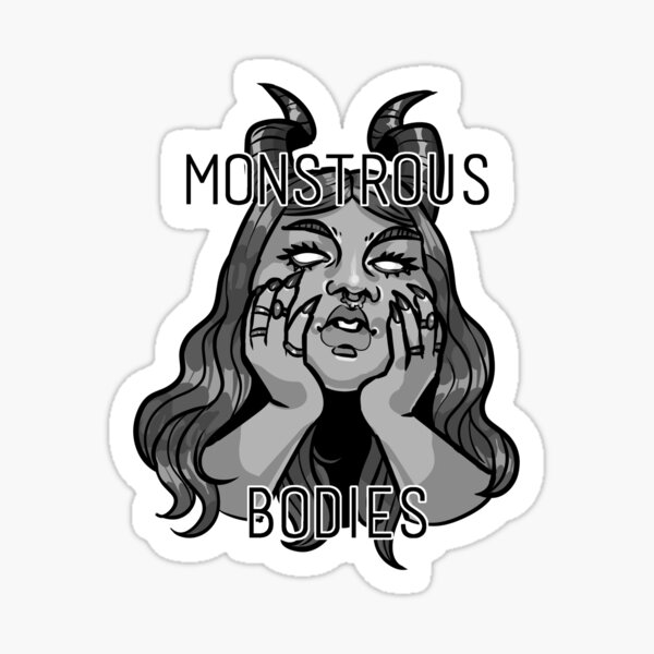 "jaye simpson - Monstrous Bodies" Sticker for Sale by monsterprince ...