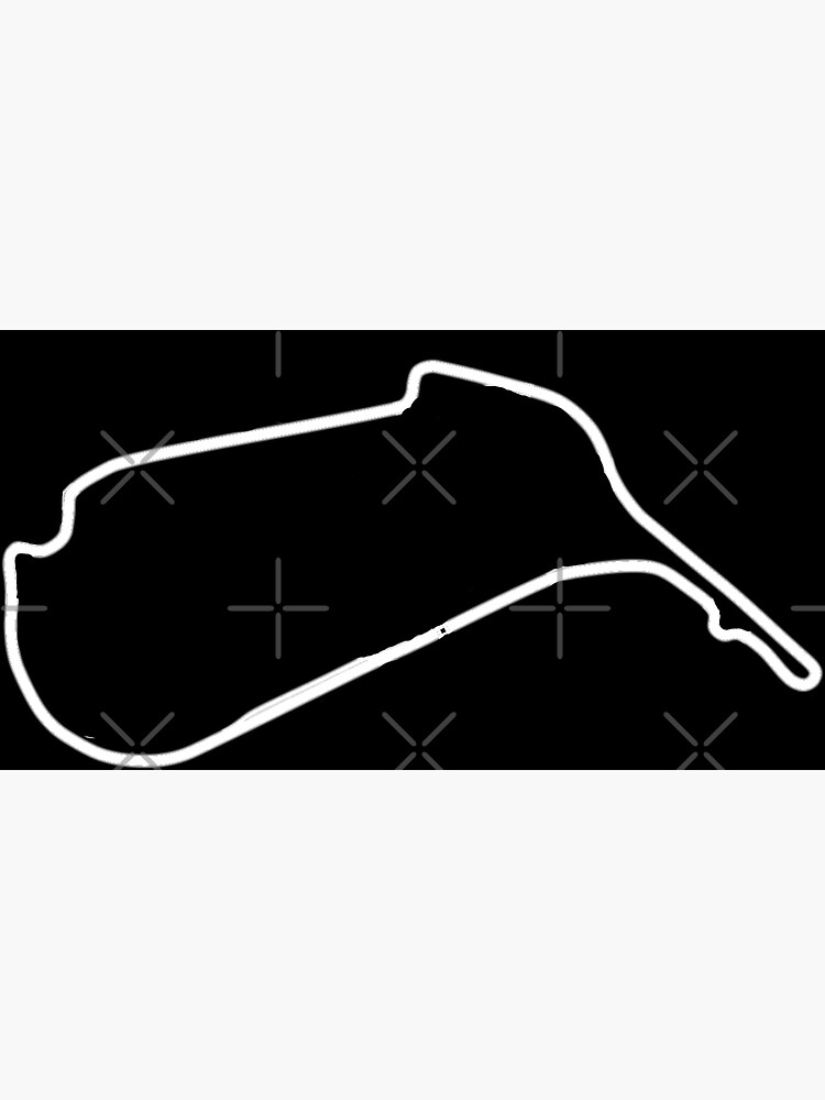 "Mallory Park UK Circuit layout -White" Poster by AC-16 | Redbubble