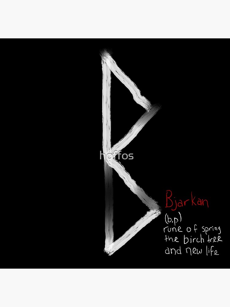 Lámina artística «Bjarkan - runa de primavera, nueva vida y el árbol de ...