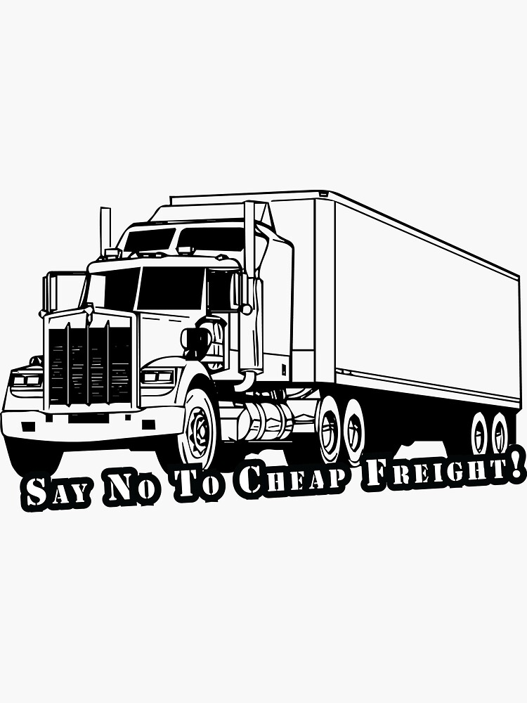 "Say No To Cheap Freight!" Sticker for Sale by hardwareplug | Redbubble