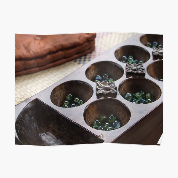 "Congkak - A Malaysian Game" Poster for Sale by BreeDanielle | Redbubble