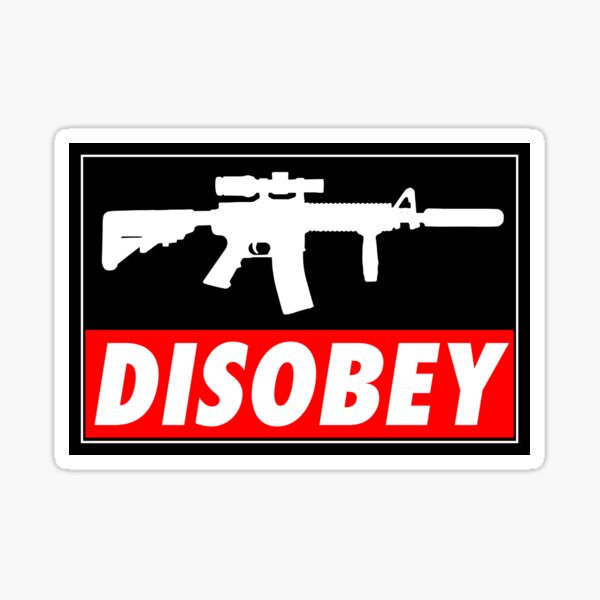 Disobey Stickers | Redbubble