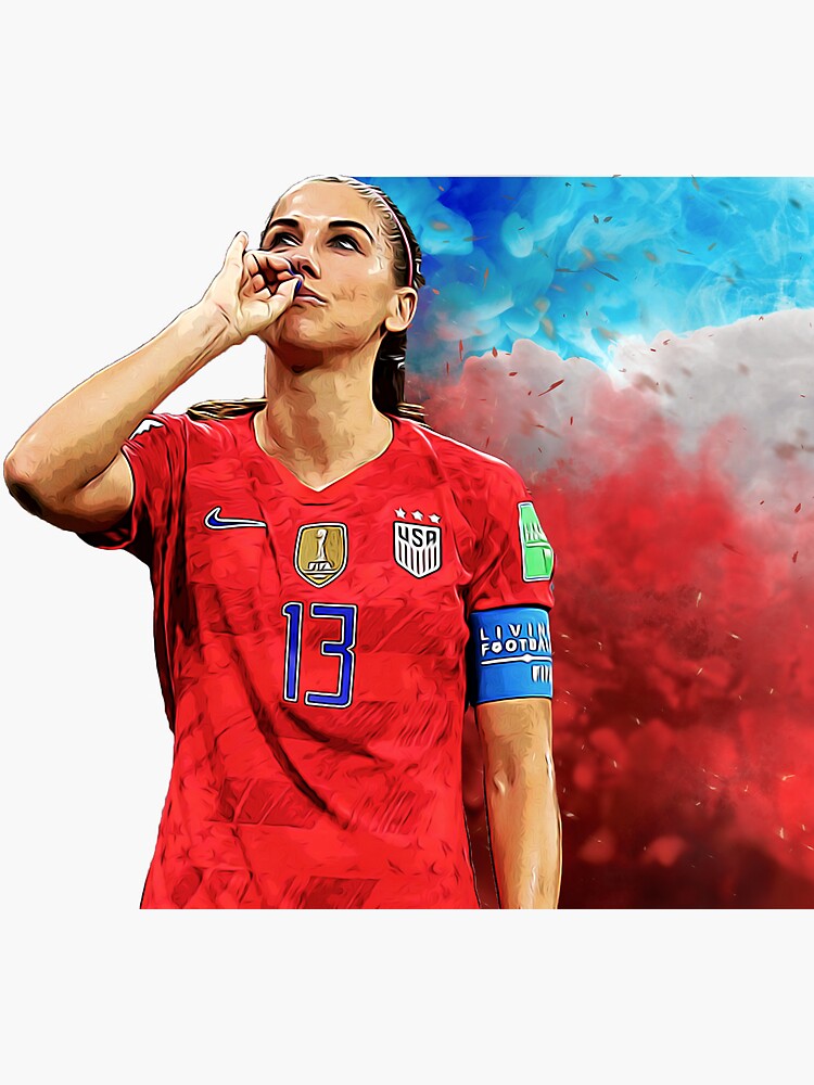 "Alex Morgan USA Soccer" Sticker by macuga | Redbubble