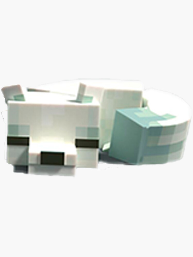 "Sleeping cute minecraft fox" Sticker for Sale by Lageroso | Redbubble