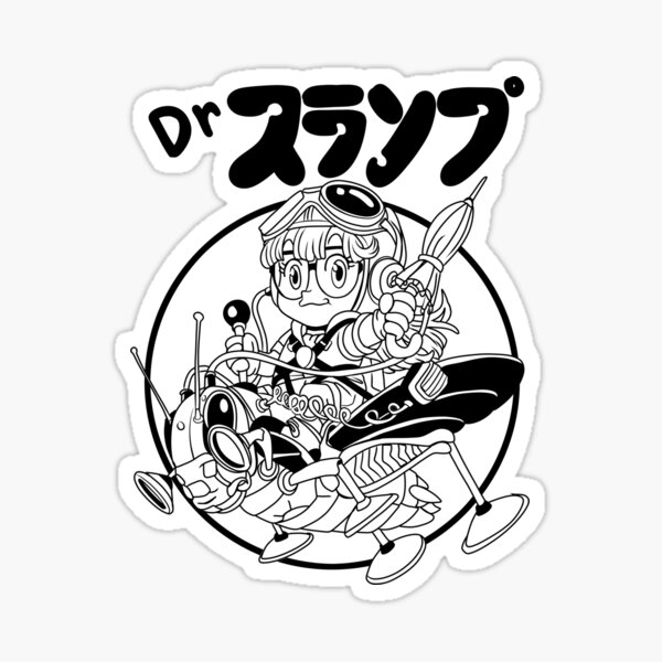 "DR SLUMP" Sticker for Sale by majotoyokai | Redbubble