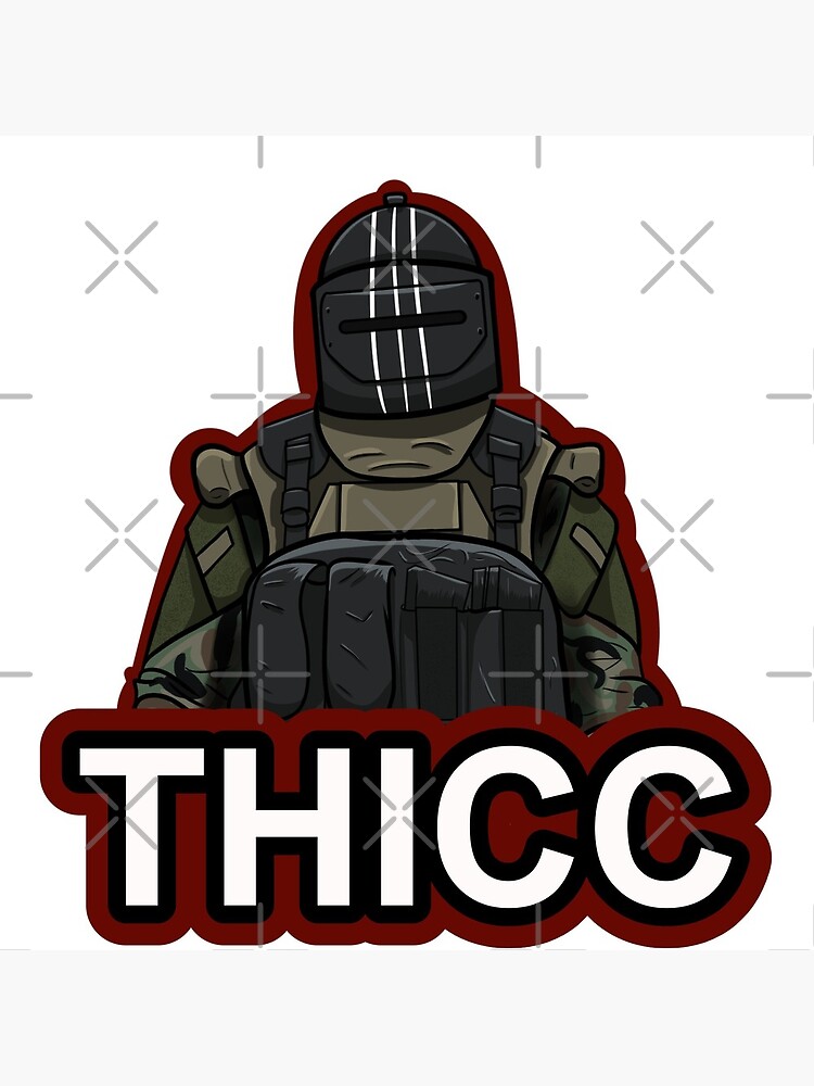 ""THICC" Graphic Logo" Art Print for Sale by Dax-x-x | Redbubble