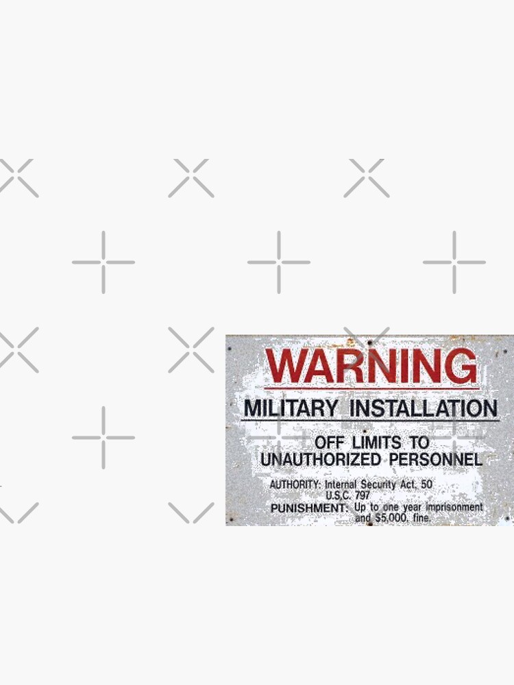 "warning sign off limits " Sticker for Sale by hollister888 | Redbubble