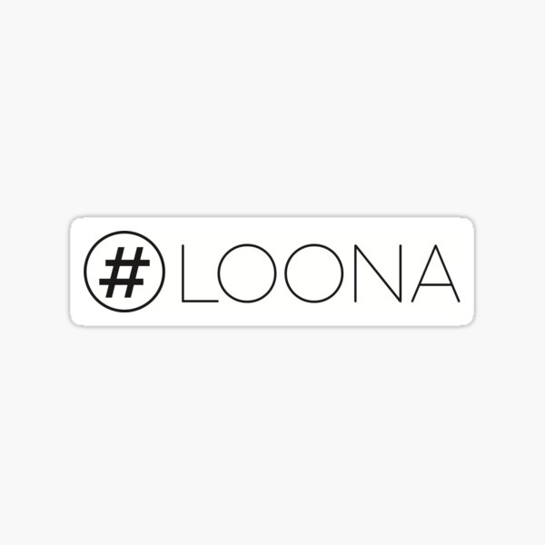 "#LOONA" Sticker for Sale by sqlars | Redbubble