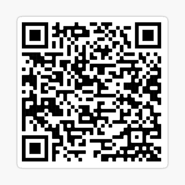 "QR code: smudge meme cat" Sticker for Sale by christinezang01 | Redbubble