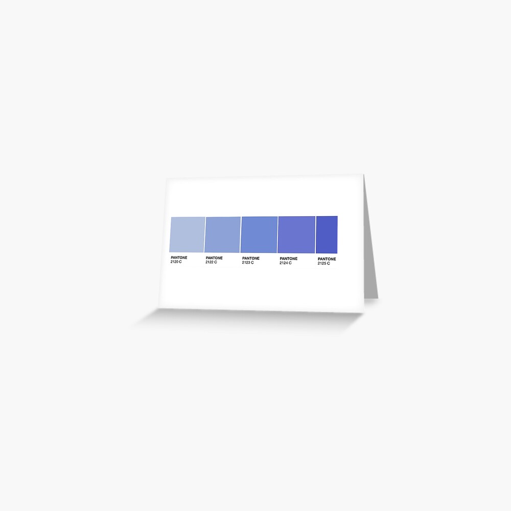 "Purple Pantone Colour Palette" Greeting Card for Sale by zaraeggers ...