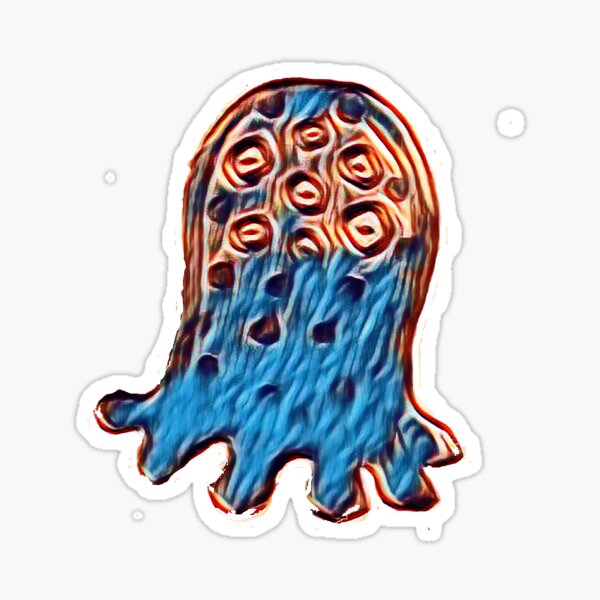 The Googly Eyed Ghost Sticker By Jennirebel Redbubble