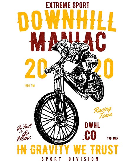 "Vintage Downhill Mountainbike MTB Adventure Bike Geschenk" Poster von ...