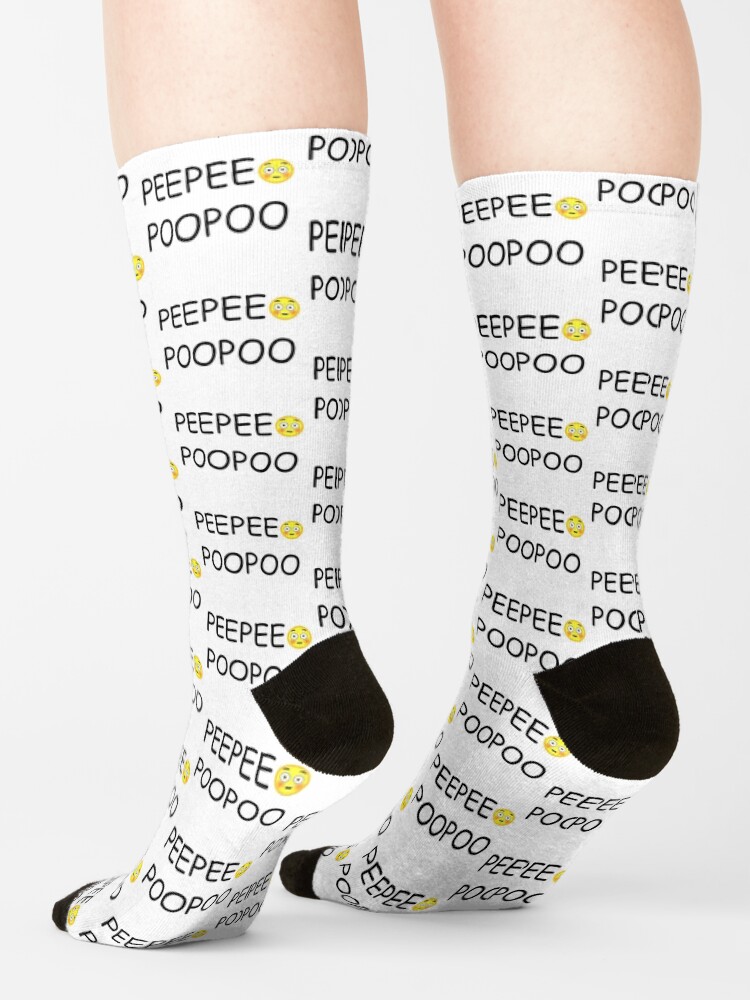 "peepee poopoo" Socks for Sale by pondpajamas | Redbubble
