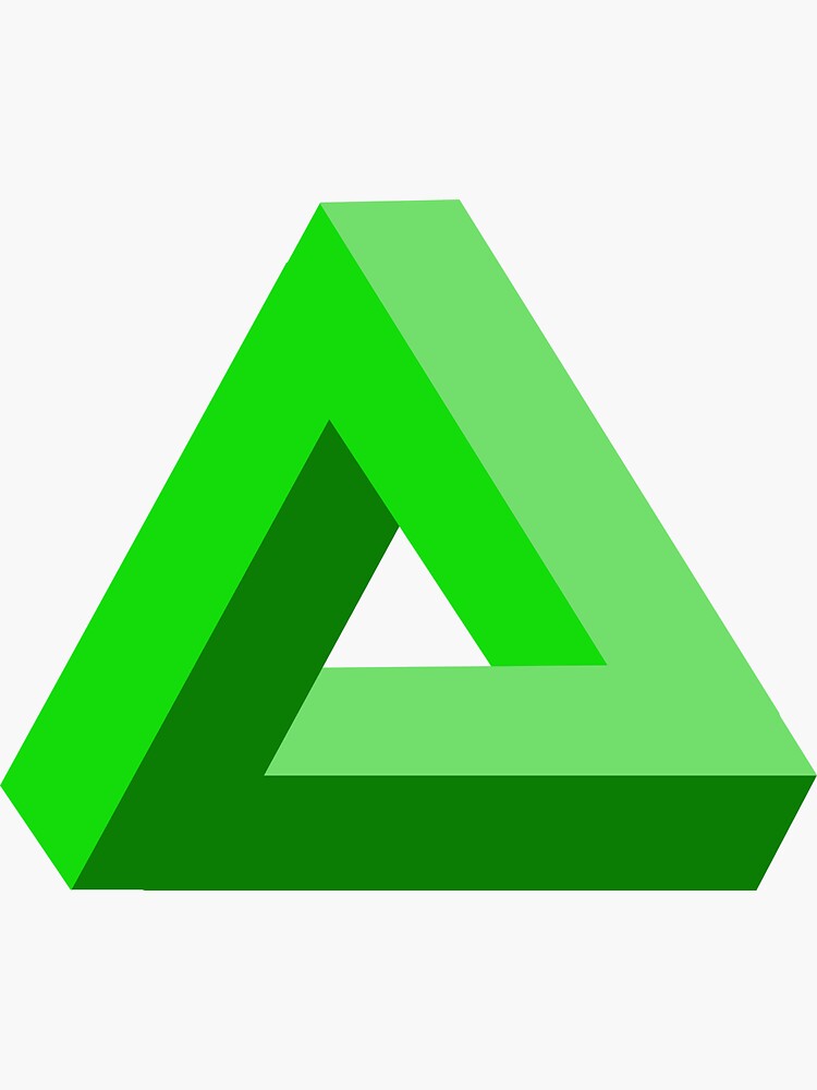 "INFINITY TRIANGLE " Sticker by MarcusGT650 | Redbubble