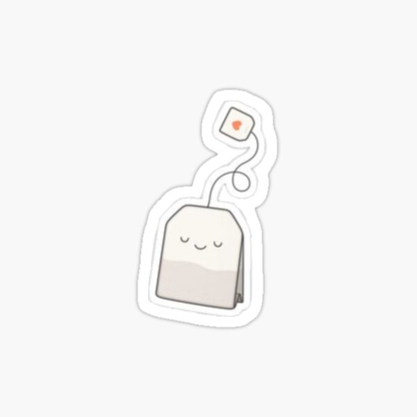 "tea bag sticker" Sticker for Sale by jessijr | Redbubble