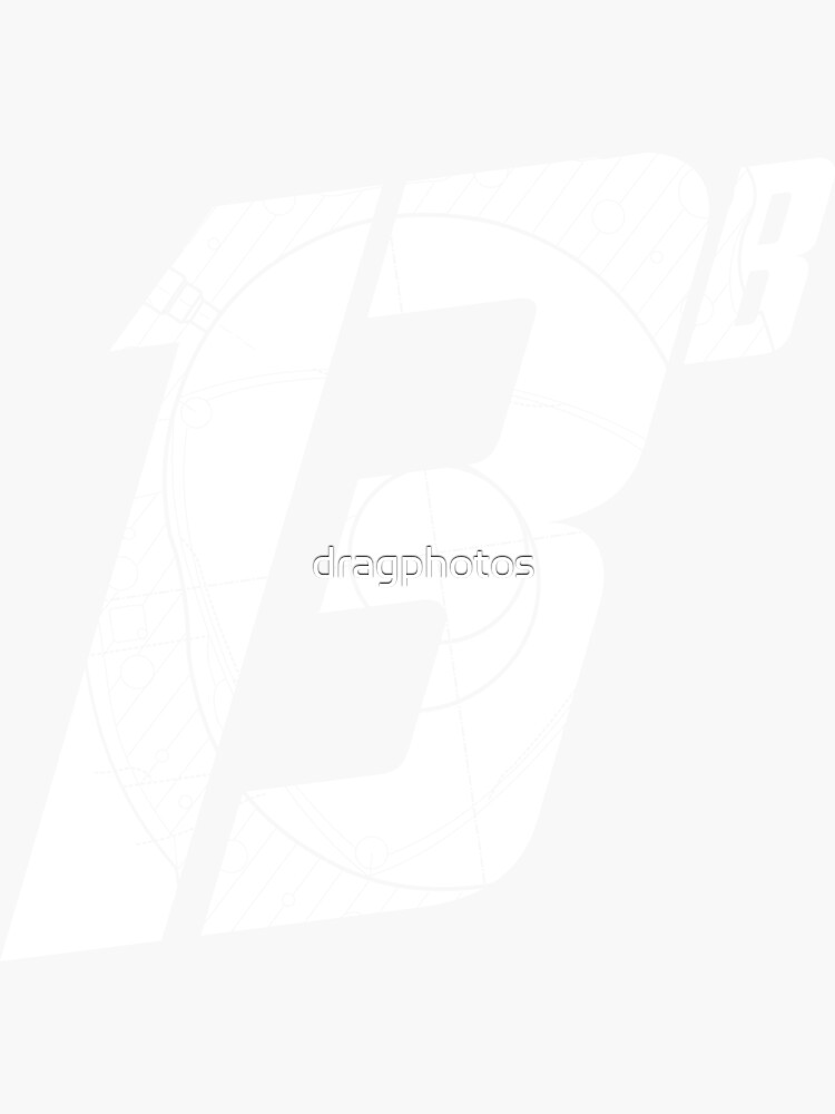 "13B Mazda Rotary Wankel Shirt" Sticker for Sale by dragphotos | Redbubble