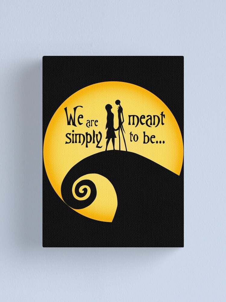 Jack And Sally Canvas Print For Sale By Dominikt Redbubble